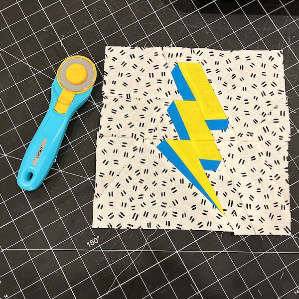 Lightning Bolt Superhero Mini Wall Hanging Quilt Pattern | PDF Quilt ...