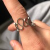 Iron Ring, Forged Iron Ring, Double Scroll Ring, Rustic Iron Ring, Iron ...