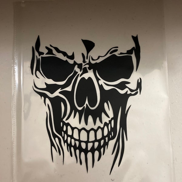 Skull Vinyl Decal, Skull Decal, Skull Sticker, Skull Car Window Decal ...