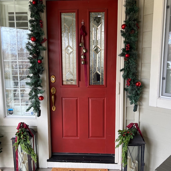 Bow Christmas Burgundy Set of Bows for Wreath Unique Christmas Bow Set ...