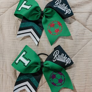 3 Personalized Custom Texas Size Cheer Bow Single | Etsy