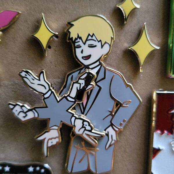 Sparkle Pin Set | Cute Sparkly Stars Brooch Set of 3 | Shiny Emoji Pin ...