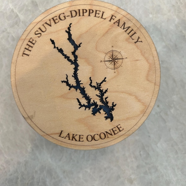 Personalized Wood River Map - Custom Engraved Wooden River Map - Unique ...