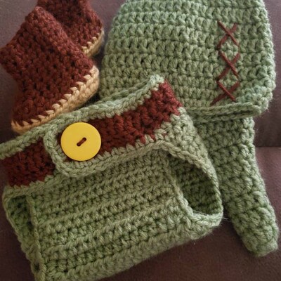 CROCHET PATTERN Newborn Size Legend of Zelda Link Crochet Elf Hat and ...