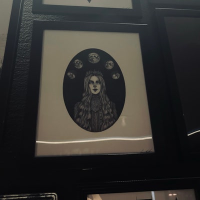 Selene Fine Art Print Moon Goddess Greek Mythology Pagan Witch Magick ...