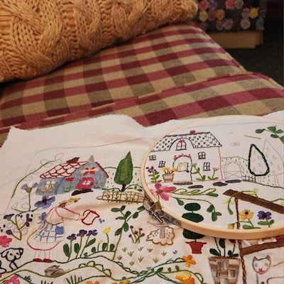 Barney Park Stitching Sampler - Etsy