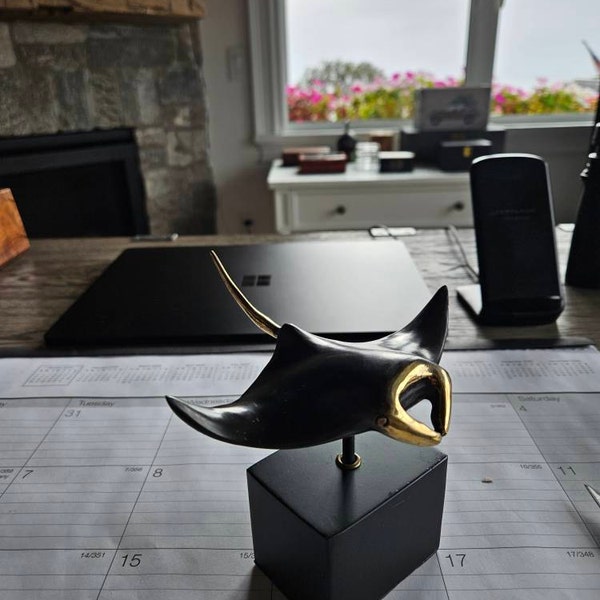 Cubist Bull Sculpture - Patinated Bronze on Base - Artistic Statement ...