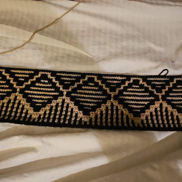 Crochet Pattern Ladder of Life Scarf, Diamond, Crocheted Scarf, Pattern ...