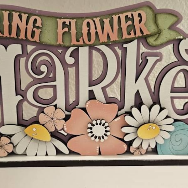 Daisy MINI Leaning Ladder Tiles | Home Decor, Tiered Tray Decor, Custom ...