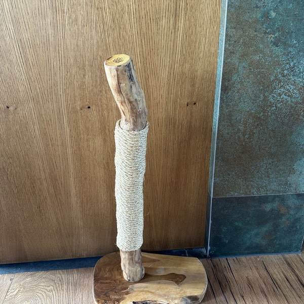 Unique Scratching Post, Cat Climbing Tree With Toys, Solid Wood ...
