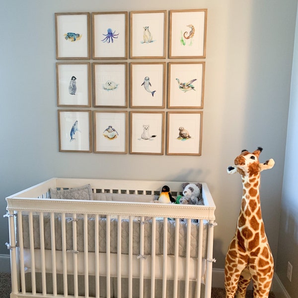 Baby Okapi Art, Okapi Watercolor Painting, Giclee Print, Nursery Animal ...