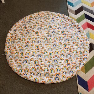 ON SALE Fox in the Woods Deer and Dot Baby Roundies Round Rug - Etsy