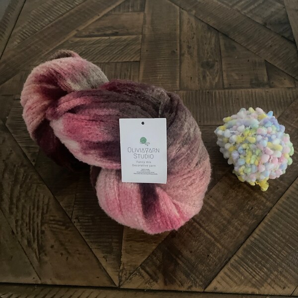 Earth Color-240-250gr Big Yarn,handspun Yarn,pastel Colors ...