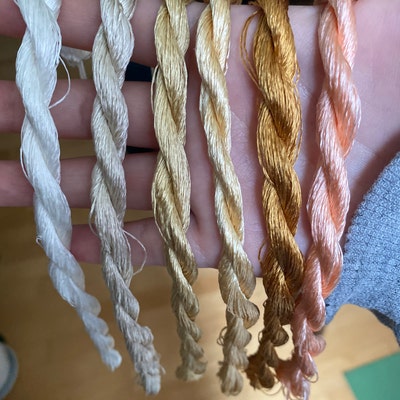 Fabrique Snow White Silk Embroidery Thread Hand Dyed - Etsy