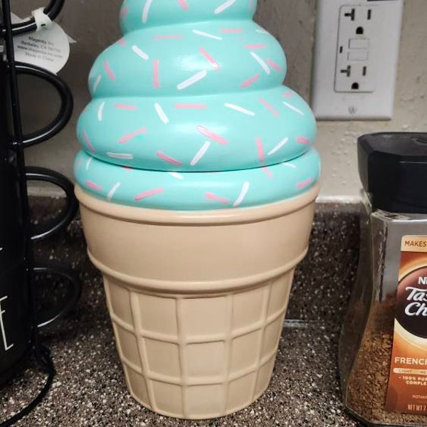 Swirled Rainbow Sprinkles Cherry Delight Ice Cream Bank - Etsy