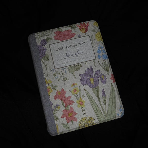 Purple Floral All New Kindle 11th Gen 2024 Case Composition Book Kobo ...