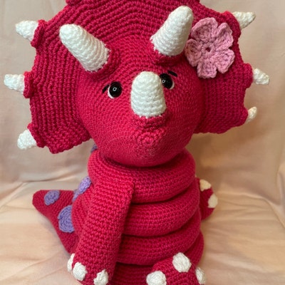 Triceratops and Stegosaurus Dino Stacking Toy Crochet Pattern Bundle ...