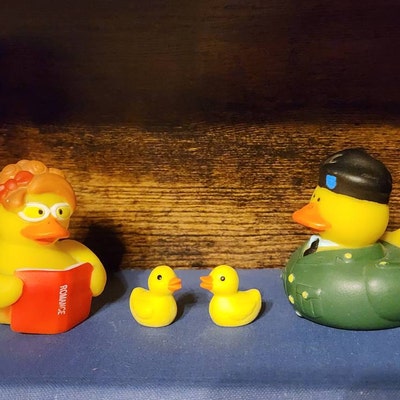 MINIATURE RUBBER DUCK Ducky Duckies Micro Minis Tiny Dollhouse Fairy ...