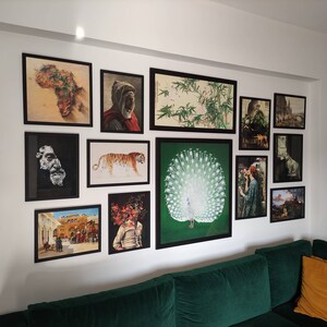 Bloom flower Head Collage Art, Surreal Floral Portrait, Retro Botanical ...