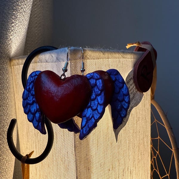 Mexican Milagrito De Nopal, Corazón De Nopal Morado, Arte En Cerámica ...