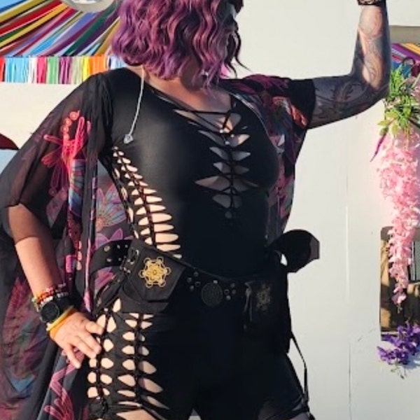 Pixie Top COCO Pole Dance Wear Pixie Clothing Slit Weave Elven Clothing ...