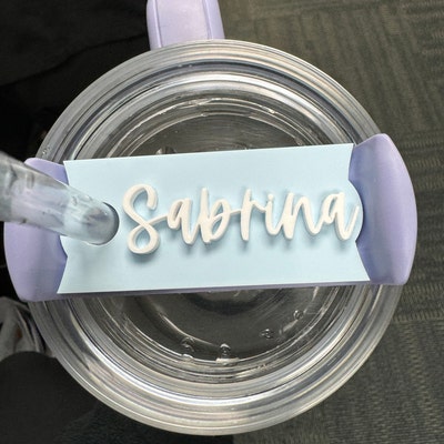 Custom Tumbler Name Tag, Name Tag for Tumbler, Stanley Name Tag ...