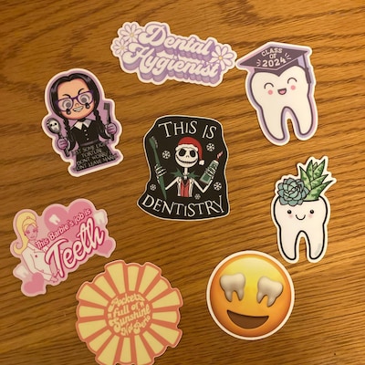 Dental Hygienist Sticker, Cute Dental Sticker, Dentistry Sticker, RDH ...