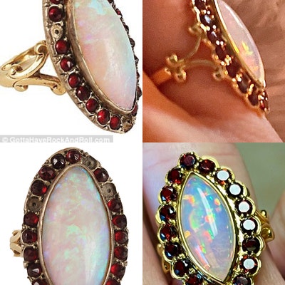 Natural 5 Carats Round Snow Opal Opal With Full Fire Round - Etsy