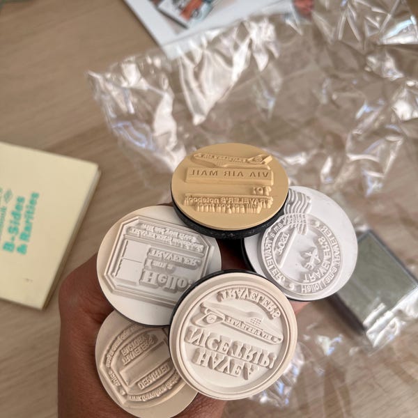 Planner Rubber Stamp Set Date Weekly Month Tracker Clock in Plann Habit ...