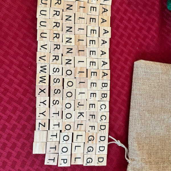 Pallet Scrabble Board 10x10 With Wood Storage Box - Etsy