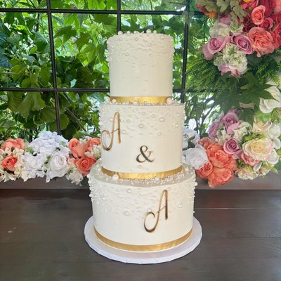 Acrylic Wedding Cake Charm, Personalised Cake Charm, Engagement Cake ...