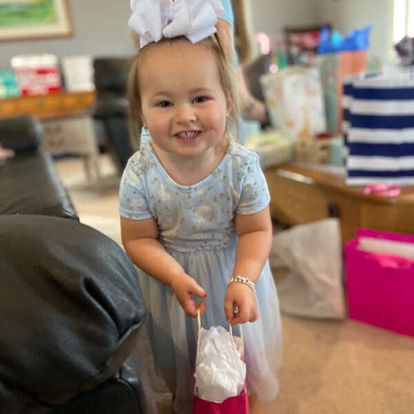 Baptism Bracelet, First Communion Bracelet, Flower Girl Gift, Flower ...