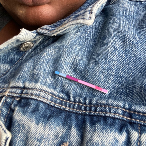 Bisexual Rod Pin — Subtle Pride Flag Accessory LGBT Queer Bi Bicurious ...