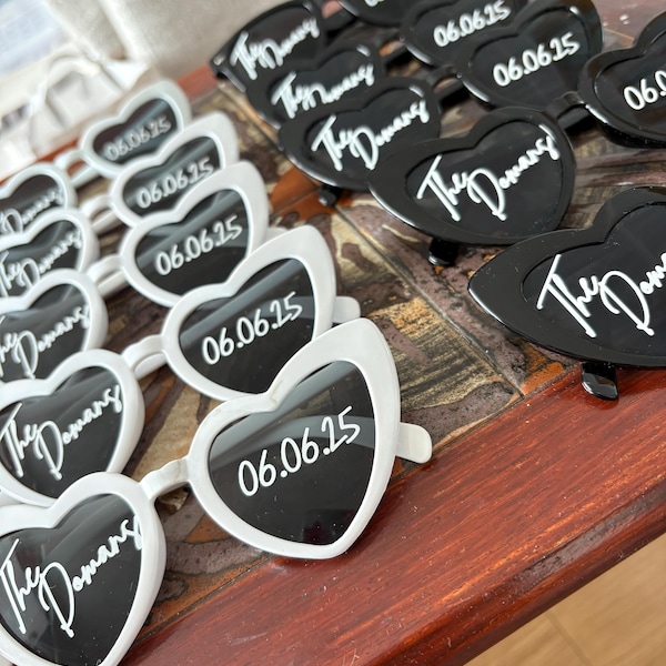 DIY STICKERS for Wedding SUNGLASSES| |wedding Personalised Sunglasses ...