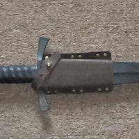Latex Dagger Leather Sheath, Can Be Wear on a Belt and on a Baldric ...