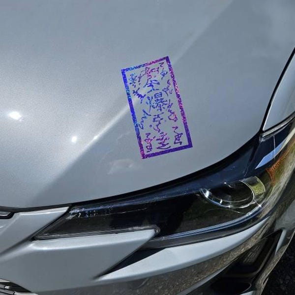 Reflective + Anime Explosive Tags Paperbomb Decals STYLE 1 Oil Slick ...