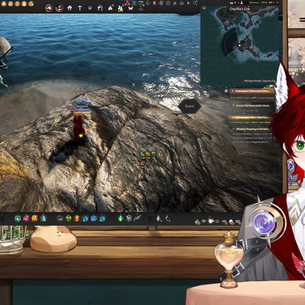 Cute Frog Girl Pngtuber Chibi Kawaii Ready for Twitch Vtuber Avatar ...