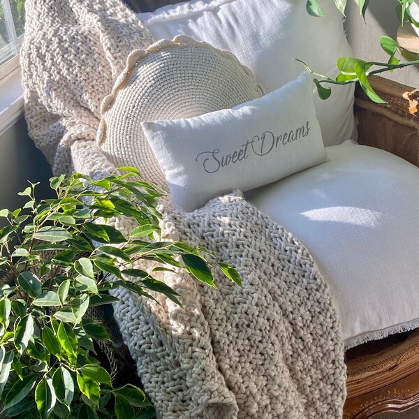 Grainsack Christmas Mitten, Neutral Grain Sack Winter Holiday Decor ...
