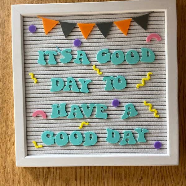Retro Letter Board Icons| It's A Good Day to Have A Good Day| Positive ...