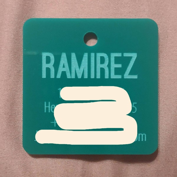 Premium Backpack Name Tags Personalized, Customized Luggage Name Tags ...