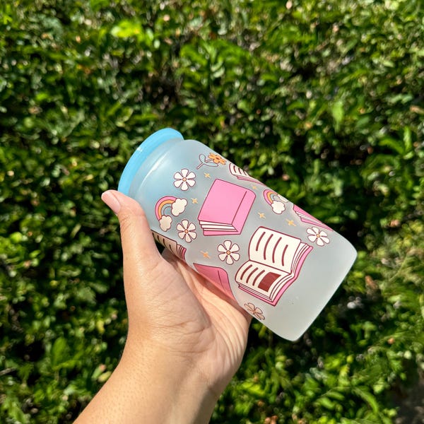 Vampire Bats Glitter Glass Tumbler 16oz Red Snowglobe Libby Cup ...