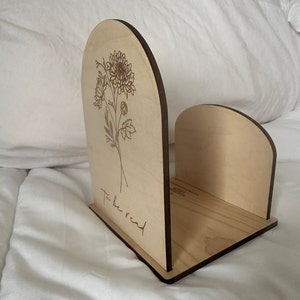 CUSTOM MESSAGE Book Stand Personalized Wooden Book Stand Book Mark Book ...