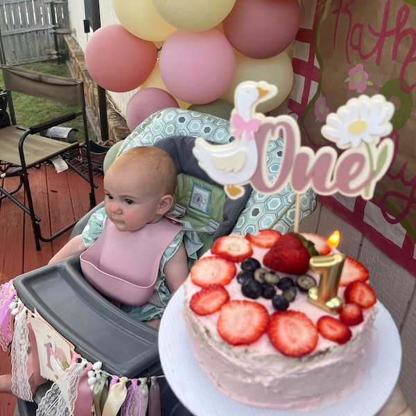 One Silly Goose Cake Topper, Goose 1st Birthday Decorations - Etsy