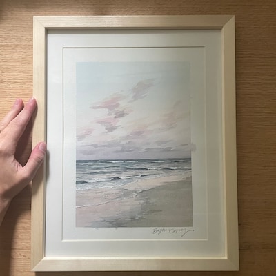 Polished Black Metal Picture Frame Thin Minimalist Scandinavian Modern ...