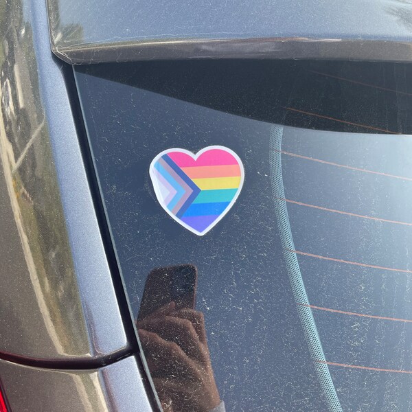 Inclusive Pride Flag Heart / Pride Flag Stickers / Inclusive Pride ...