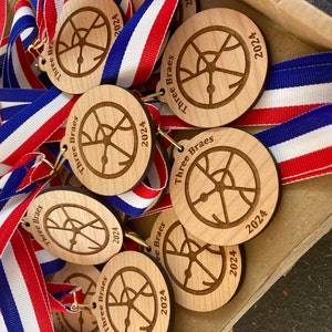 Engraved Wooden MAN RUNNING Trophy Award With Logo & Wording for ...