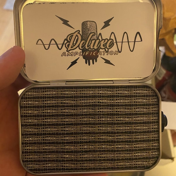 Portable Mint Tin Amp and Speaker for Electric Guitar- Altoids Red ...
