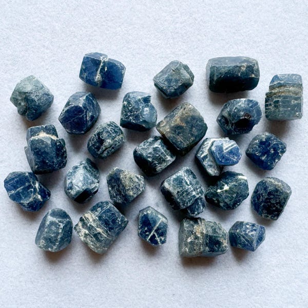 Small Blue Tourmaline Pieces, Raw Blue Tourmaline, Rough Blue ...