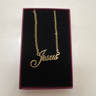 Custom Name Necklace, Sam Nameplate Necklace, Personalized Letter Name ...