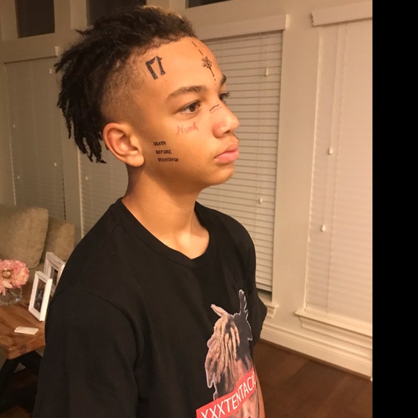 Xxxtentacion Temporary Tattoos Set / Xxxtentacion Face Tattoos ...